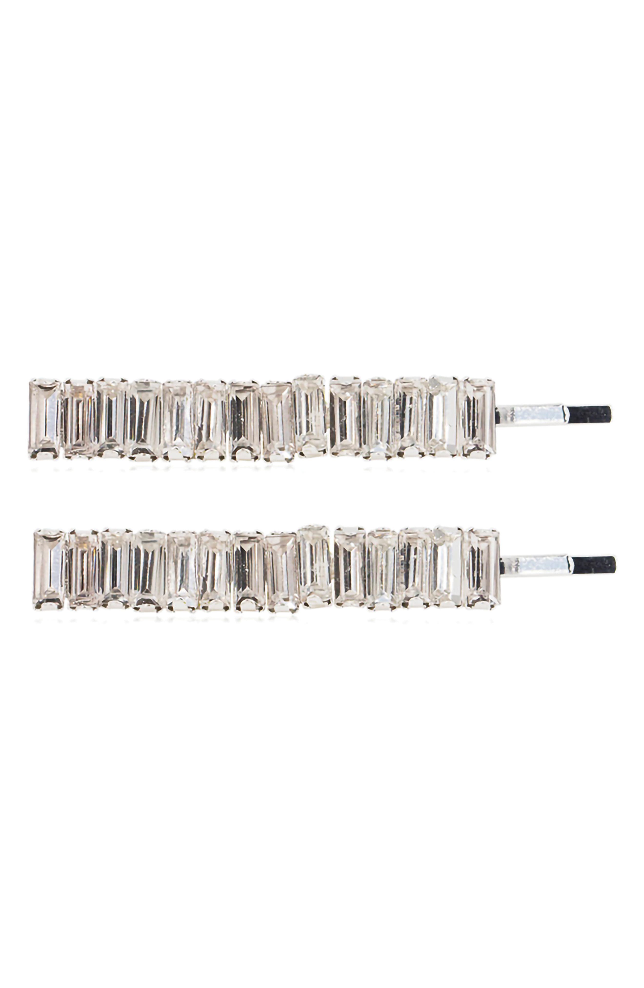 Brides & Hairpins Alissa Set of 2 Crystal Bobby Pins | Nordstrom