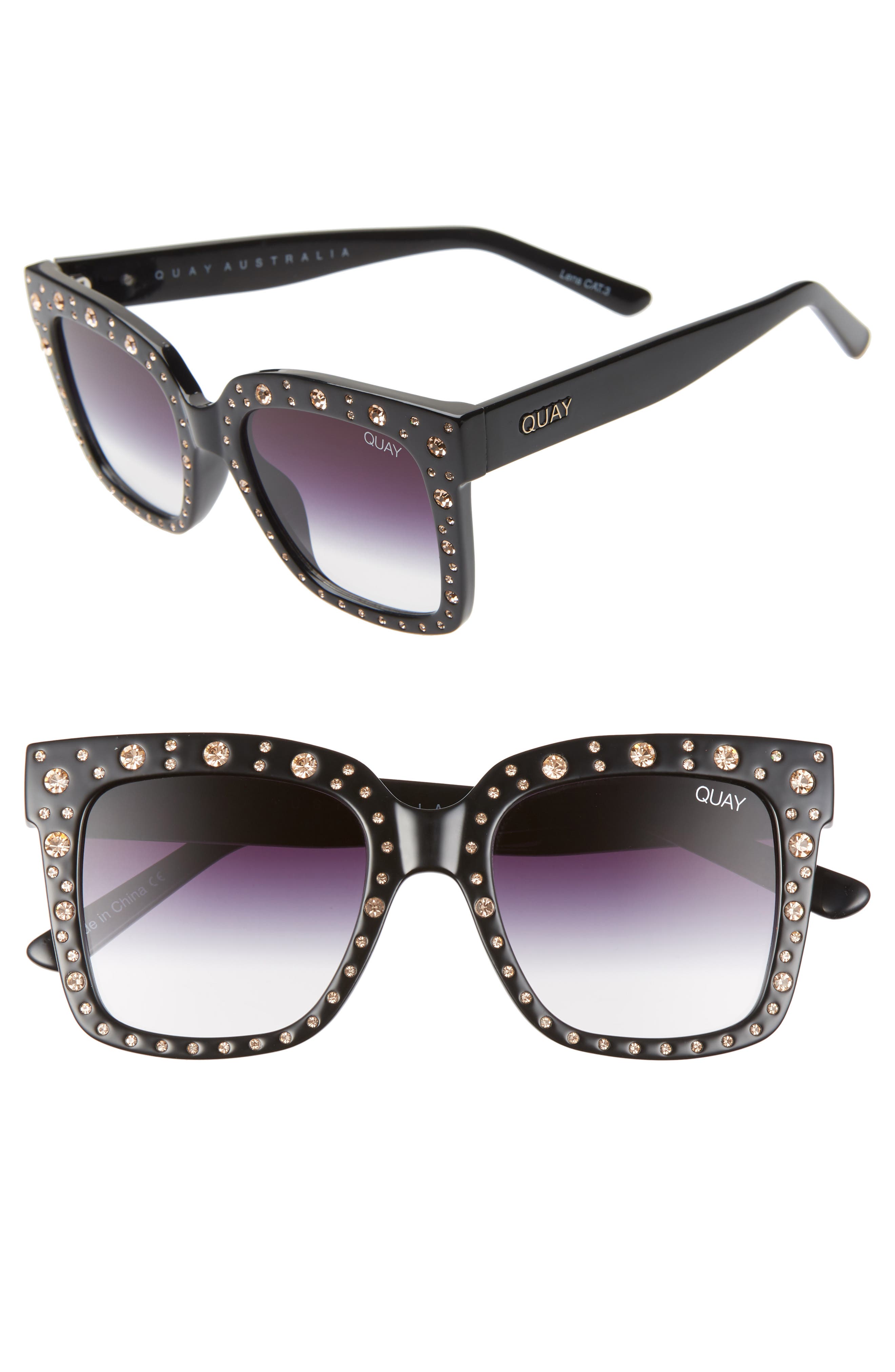 Quay Australia Icy 58mm Square Sunglasses Nordstrom Rack
