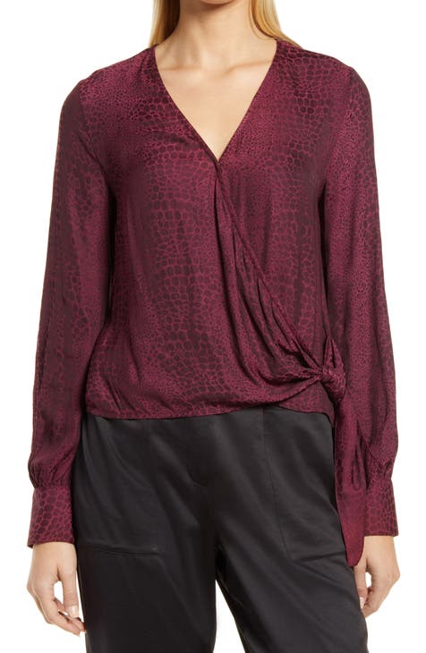 Womens Burgundy Tops Nordstrom