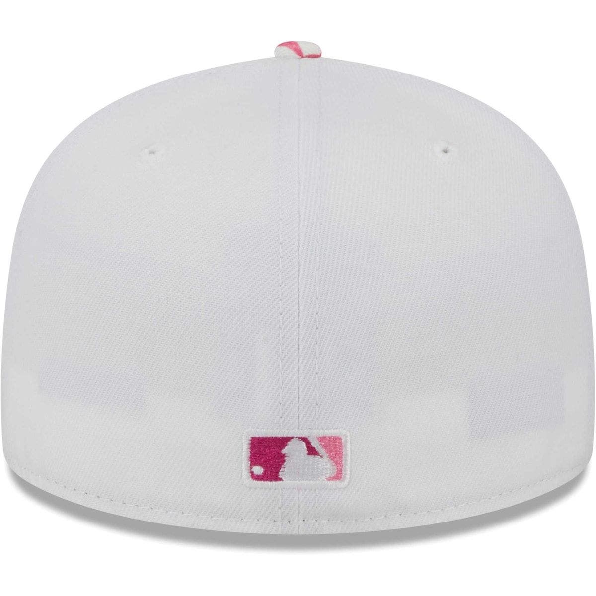 New Era Men's New Era White/Pink Los Angeles Angels Flamingo 59FIFTY ...