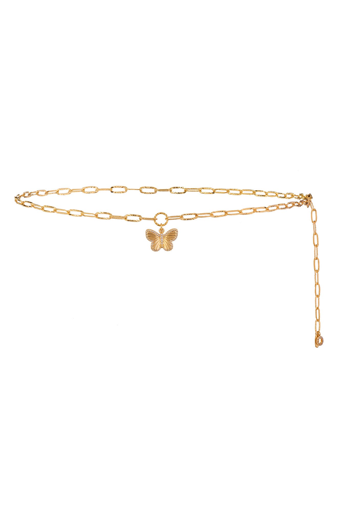 Ettika Butterfly Pendant Belly Chain | Nordstrom