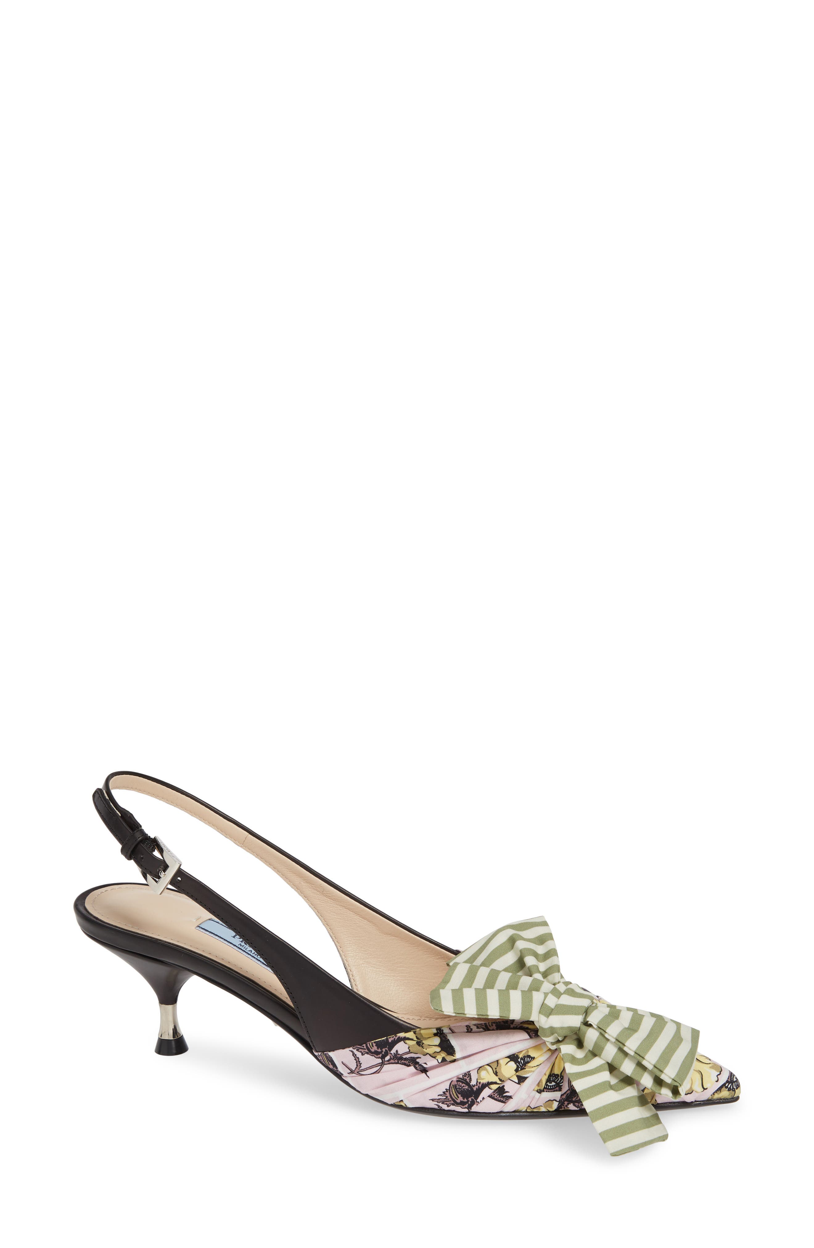 Prada Bow Slingback Pump (Women) | Nordstrom