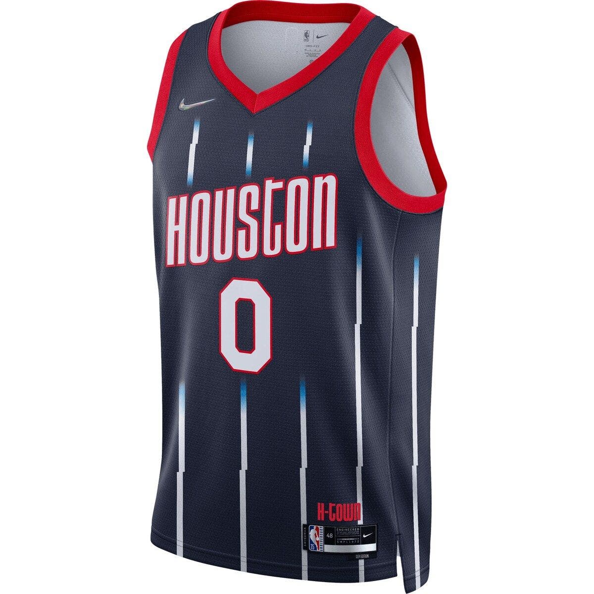 Nike Men's Nike Jalen Green Navy Houston Rockets 2021/22 Swingman ...