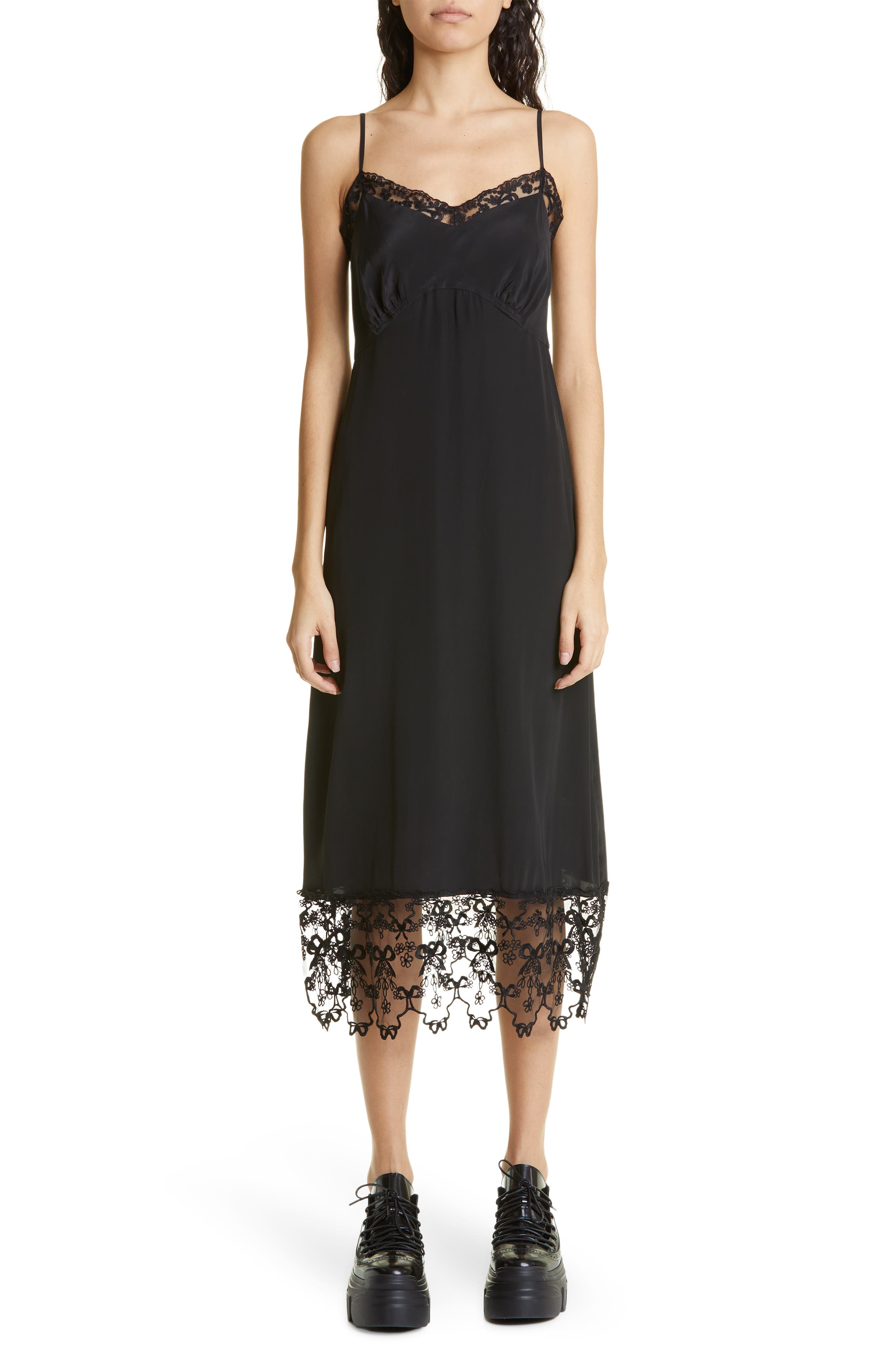 Simone Rocha Lace Trim Slipdress | Nordstrom