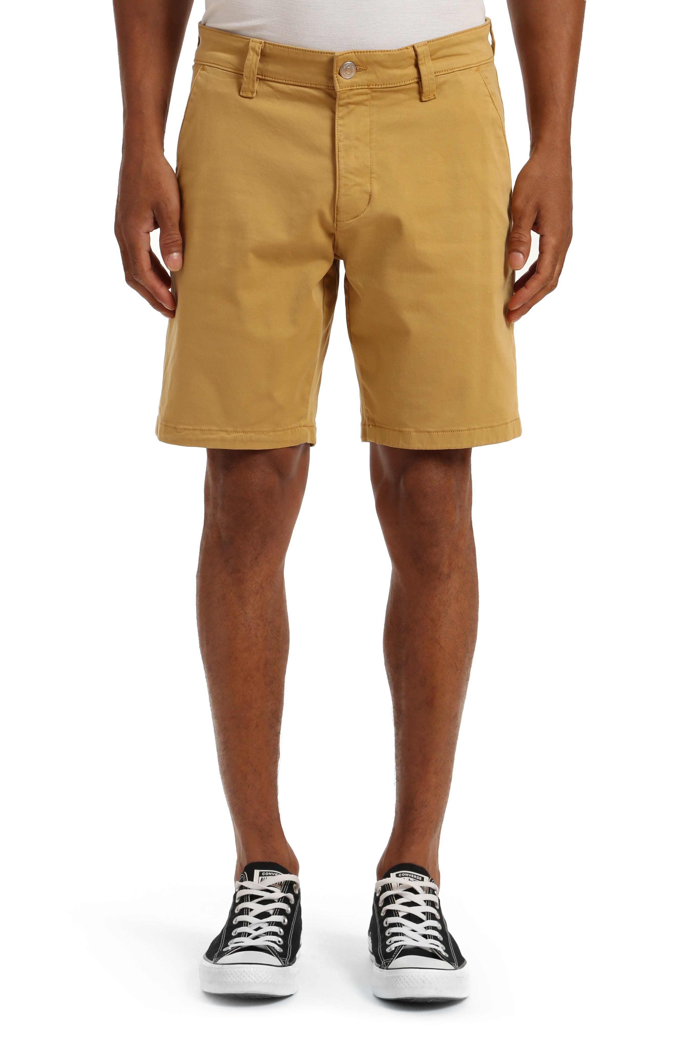 Mavi Jeans Noah Stretch Twill Flat Front Shorts Nordstrom