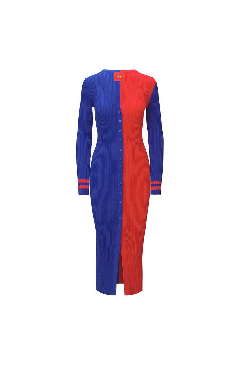 STAUD Women's STAUD Royal/Red New York Giants Shoko Knit Button-Up ...