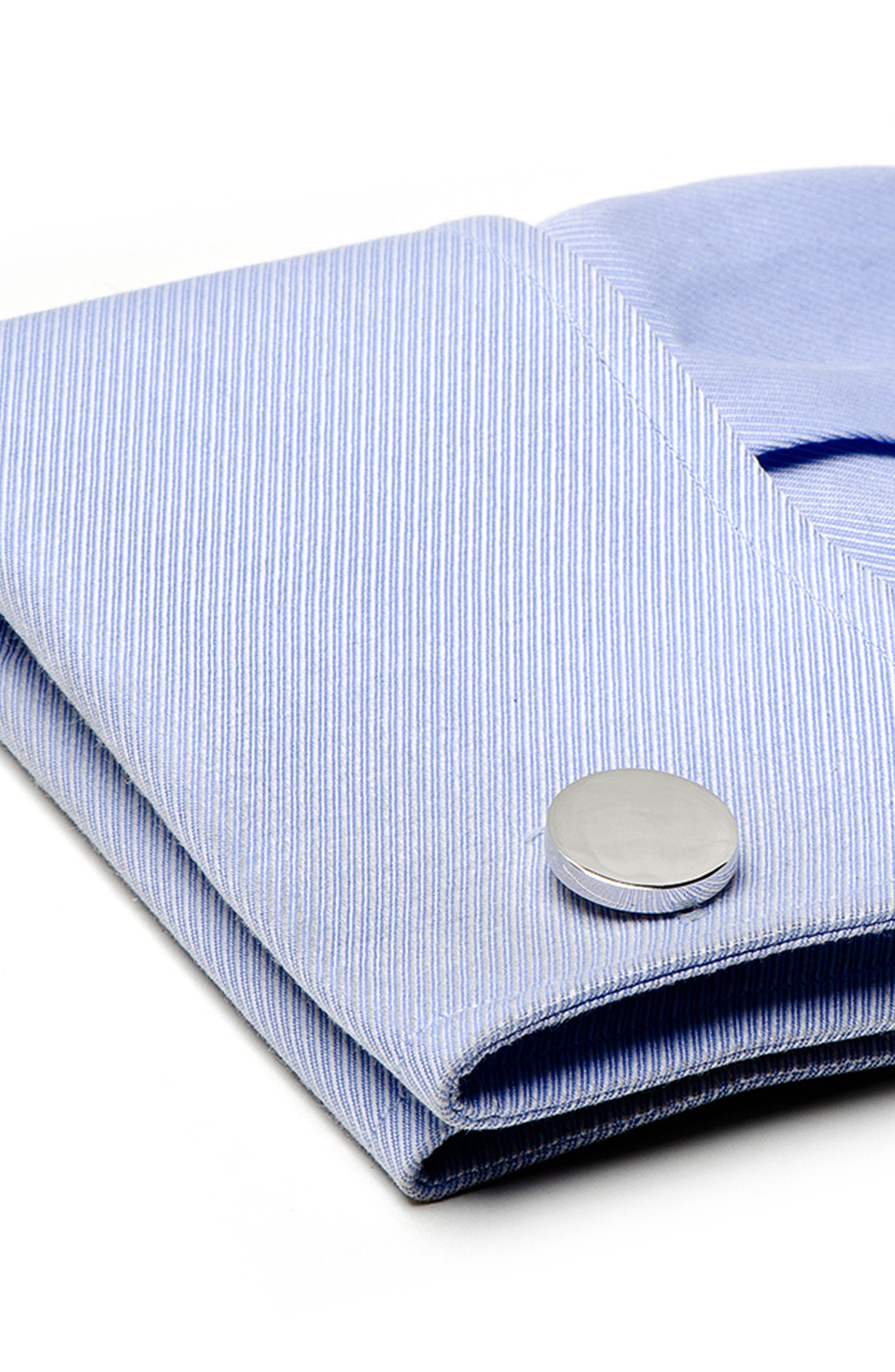 Cufflinks, Inc. Round Sterling Silver Engravable Cuff Links | Nordstrom