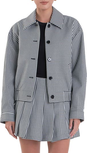 English Factory Gingham Check Jacket | Nordstrom