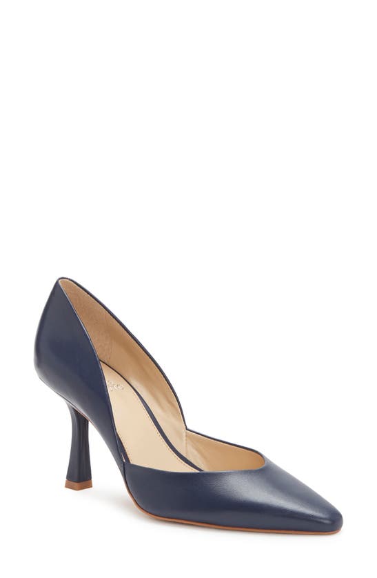 Vince Camuto Karala Pointed Toe Pump In Bisque Patent Leather | ModeSens