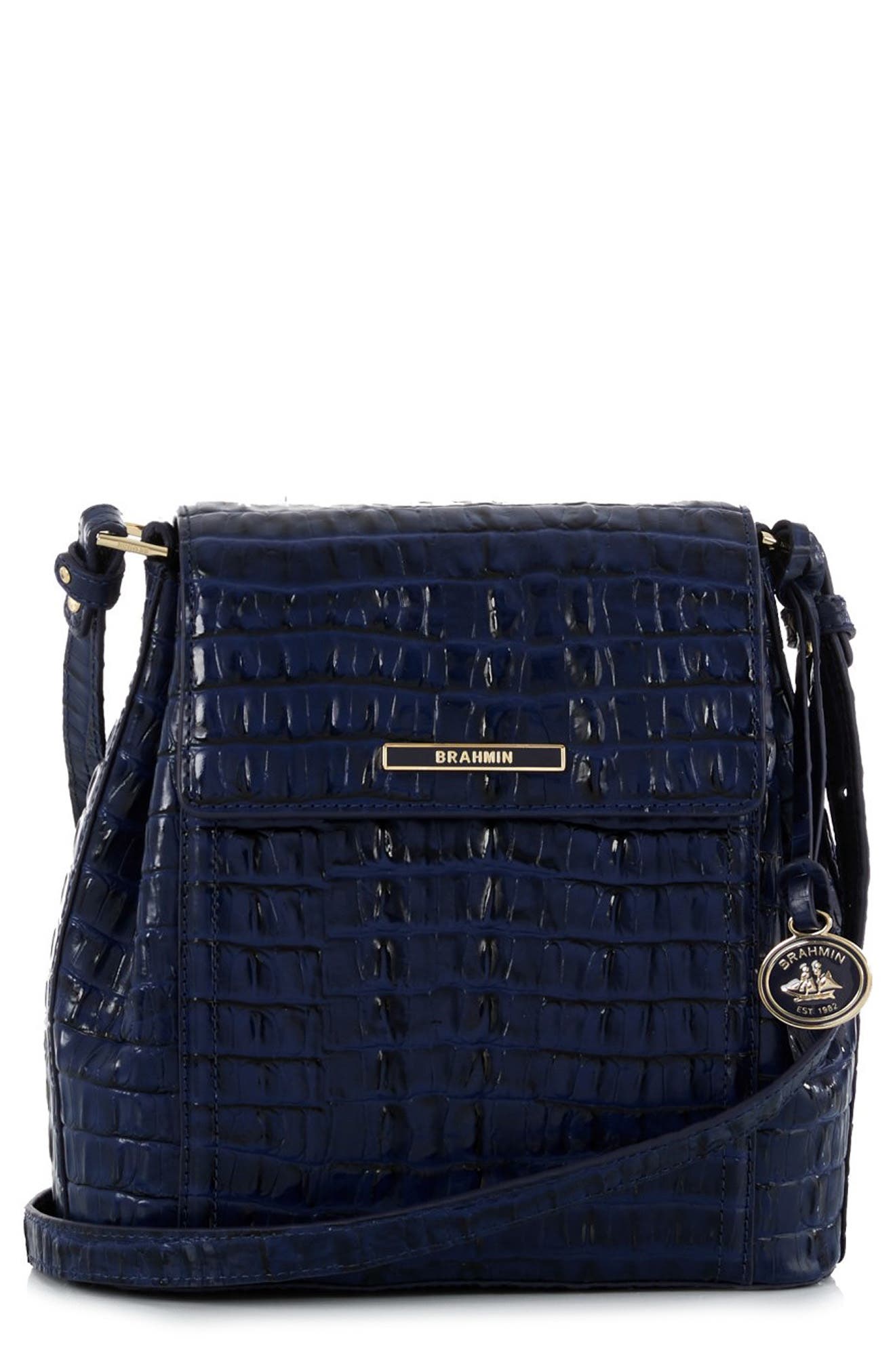 Brahmin Margo Snake Embossed Leather Crossbody Bag | Nordstrom
