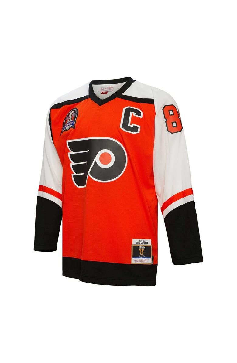 Mitchell & Ness Men's Mitchell & Ness Eric Lindros Orange Philadelphia ...