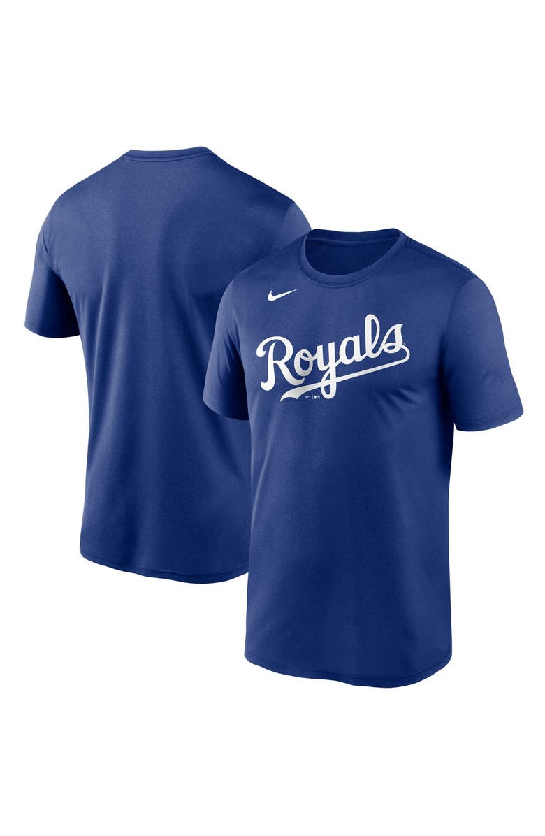 Nike Men's Nike Royal Kansas City Royals Wordmark Legend Performance T ...