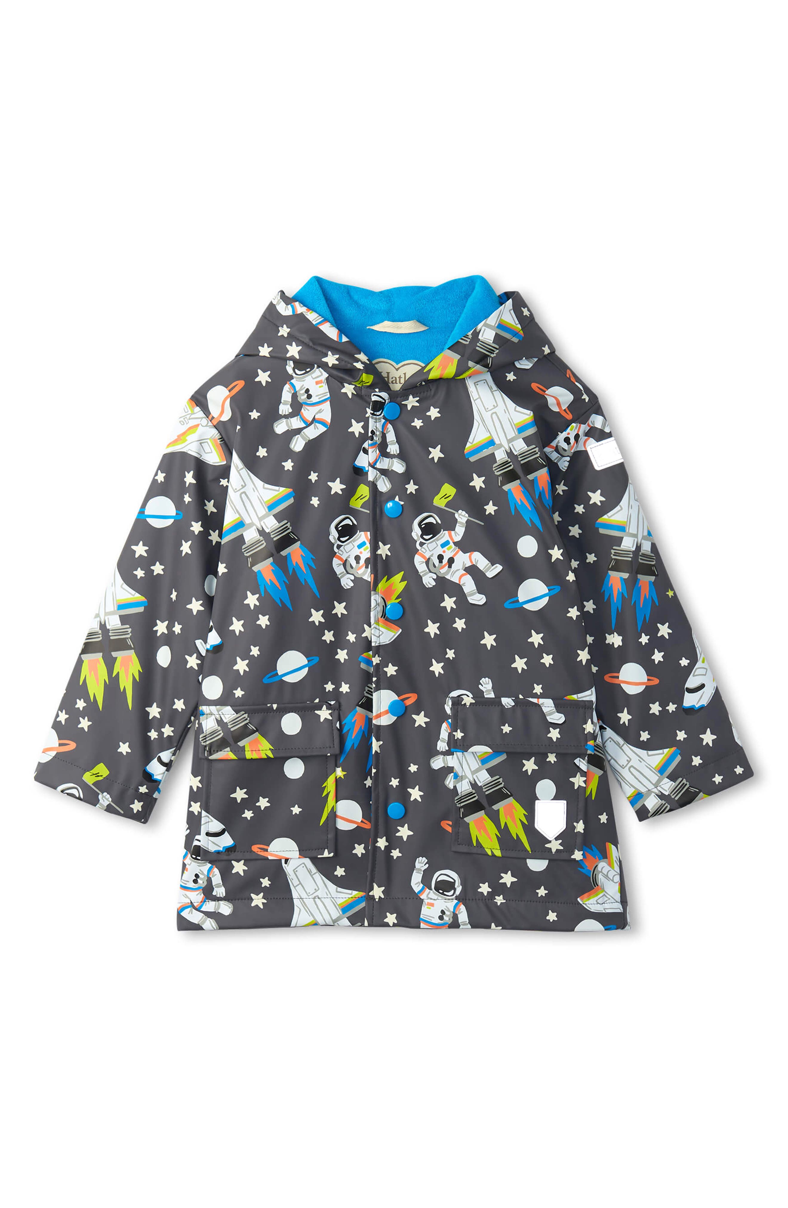 Hatley Kids' Outer Space Color Changing Raincoat | Nordstrom