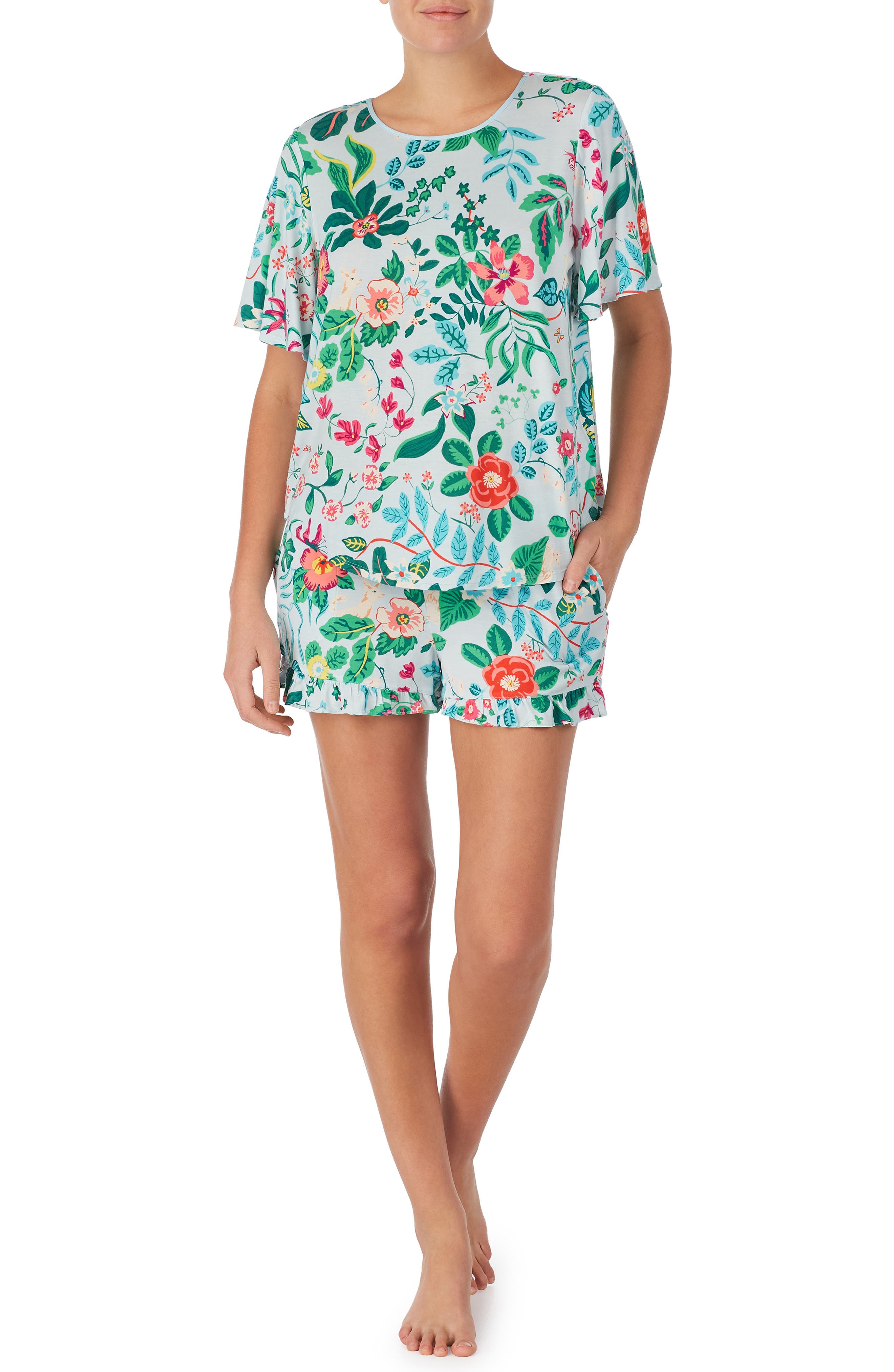 kate spade new york floral print short pajamas | Nordstrom