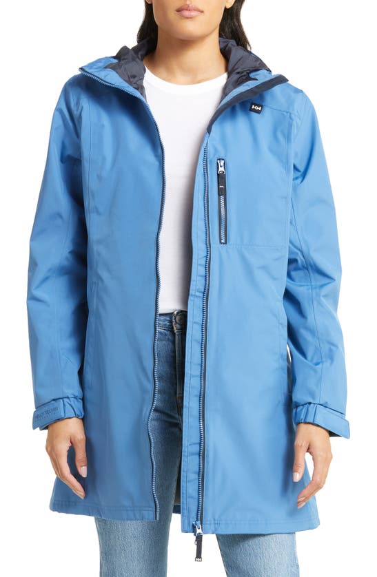 Helly Hansen Belfast Waterproof Hooded Jacket In Azurite | ModeSens