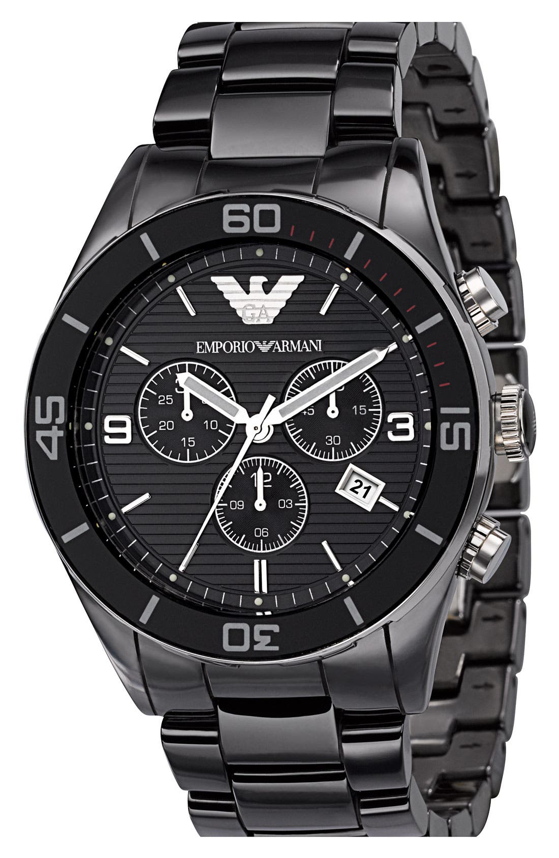Emporio Armani Large Ceramic Chronograph Watch | Nordstrom