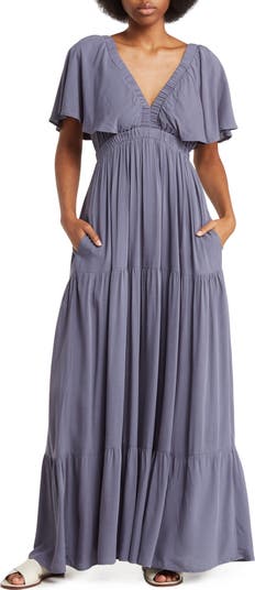 WISHLIST Flutter Sleeve Maxi Dress | Nordstromrack
