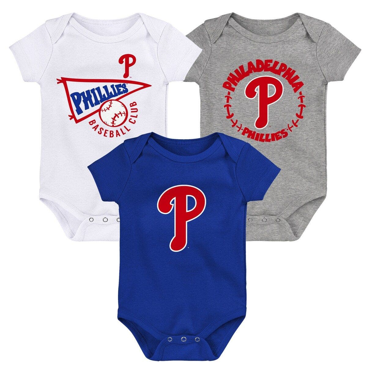 Outerstuff Infant Royal/White/Heather Gray Philadelphia Phillies ...
