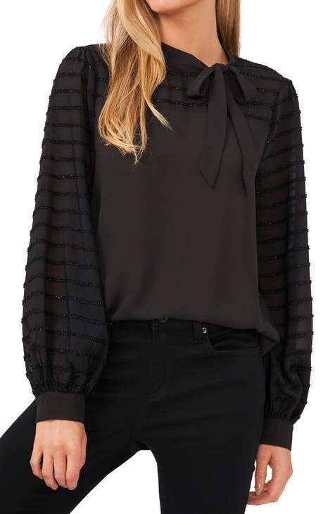 Women's Tie Neck Tops | Nordstrom