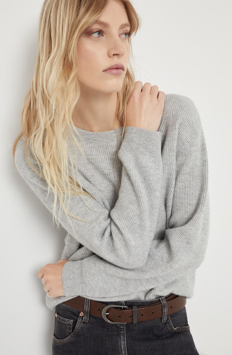 Brunello Cucinelli English Rib knit sweater | Nordstrom