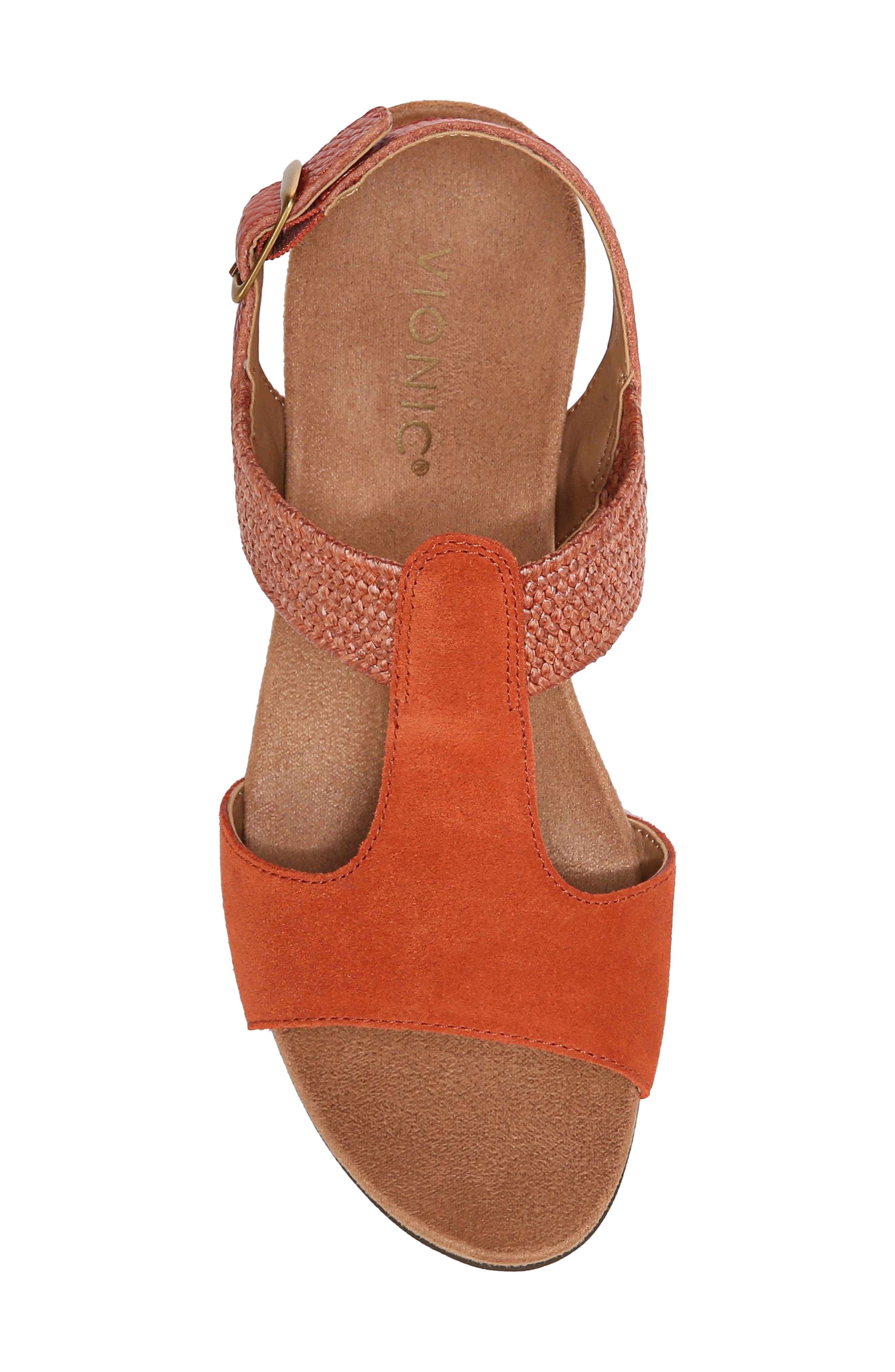 Vionic Kaytie T-Strap Wedge Sandal (Women) | Nordstrom