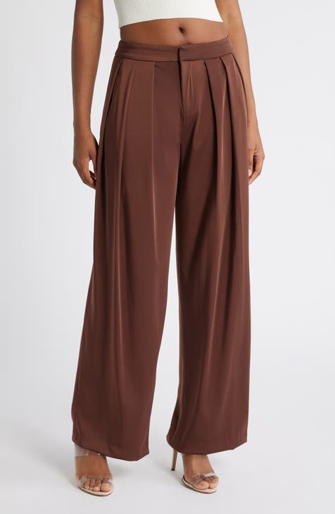 Women's Brown Wide-Leg Pants | Nordstrom