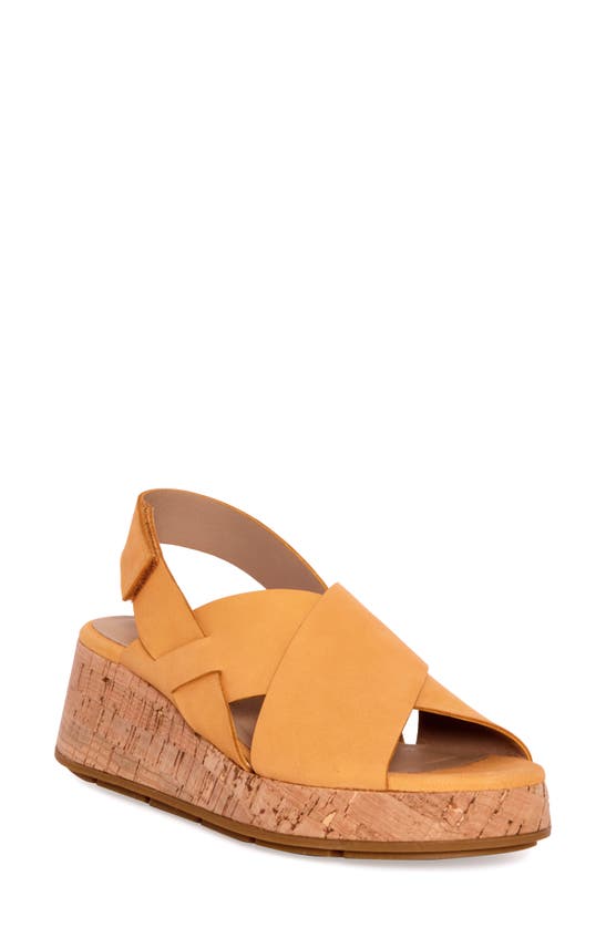 Eileen Fisher Timor Espadrille Wedge Sandal In Mango | ModeSens