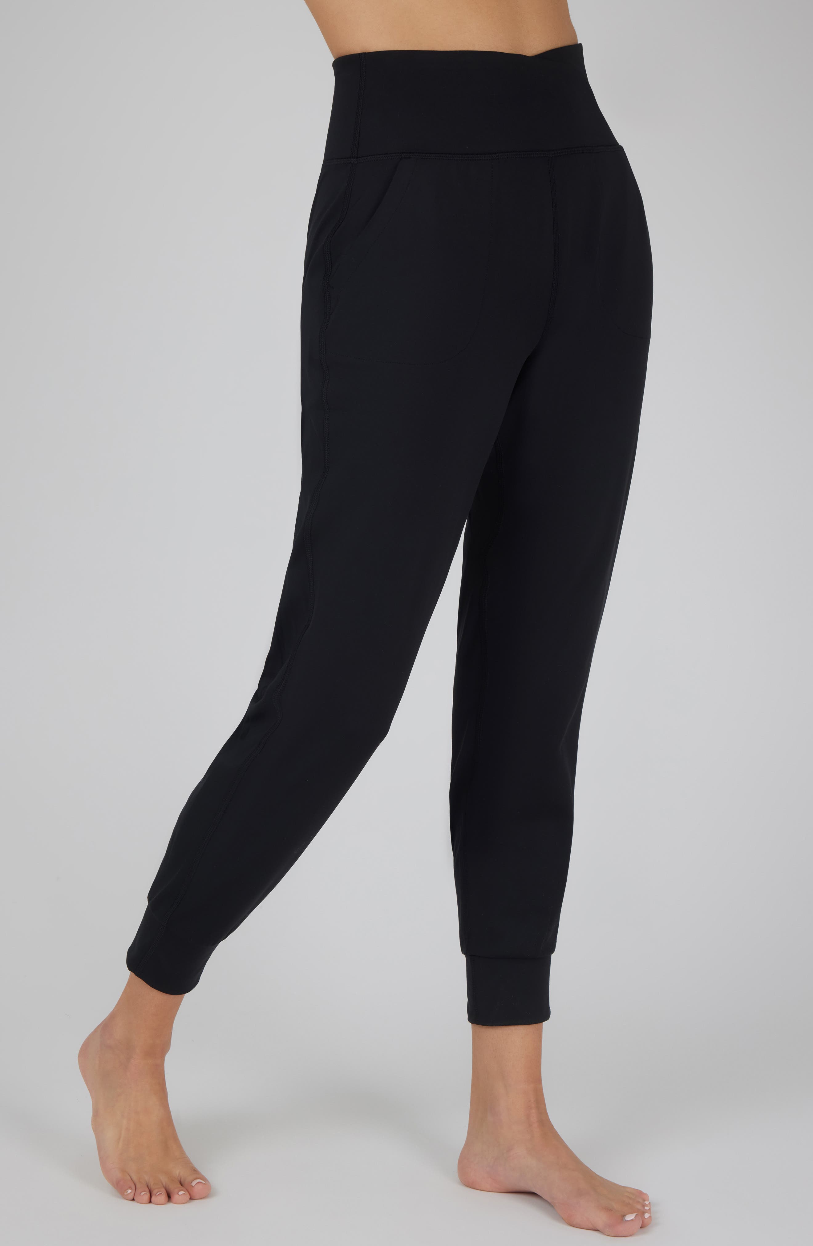 YOGALICIOUS Nola Crossover Waist Pocket Joggers | Nordstromrack