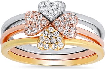 Queen Jewels 3-Piece Tri-Color Ring Set | Nordstromrack