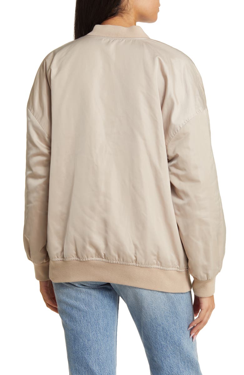 Open Edit Oversize Bomber Jacket | Nordstrom
