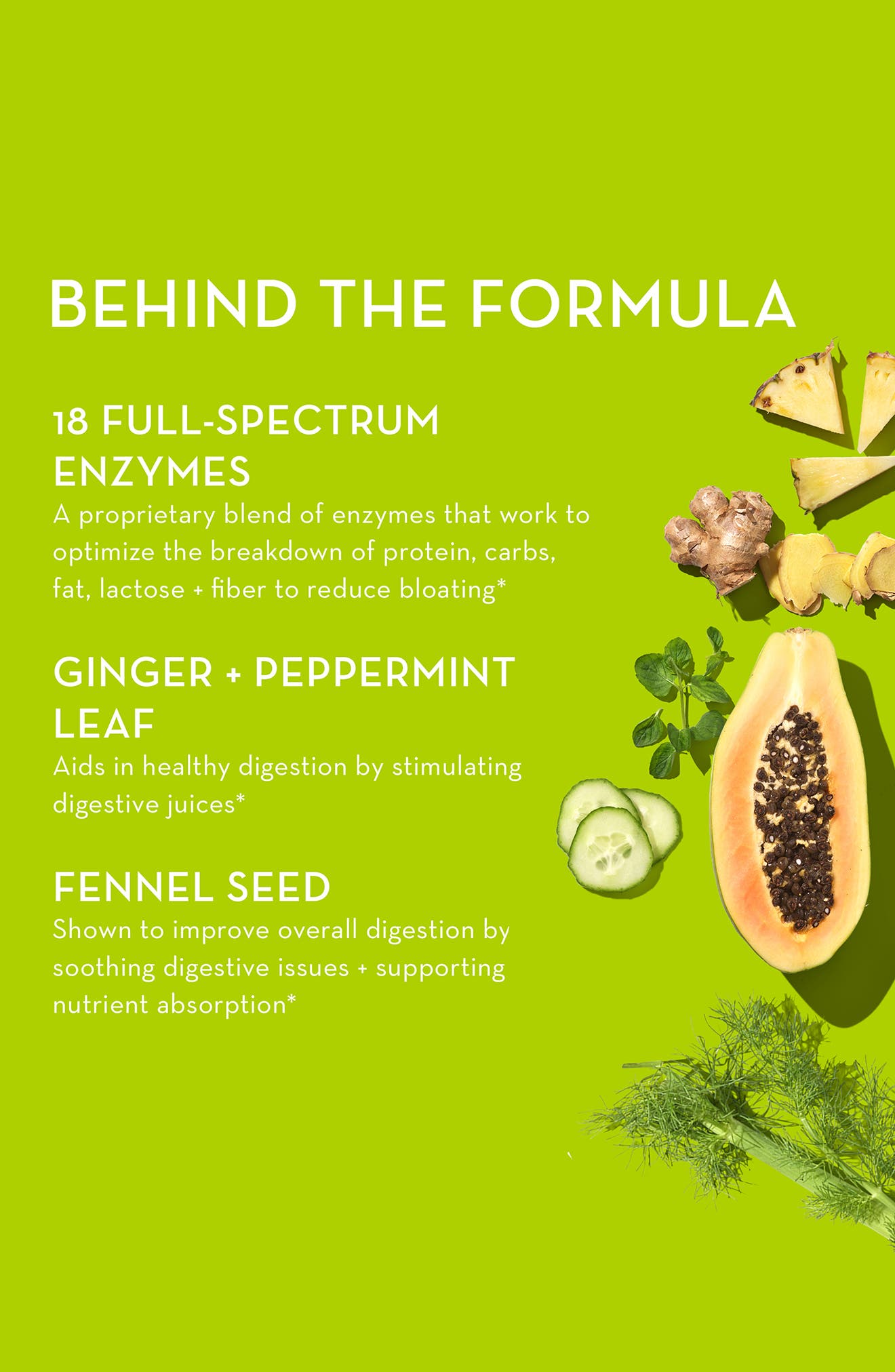 Hum Nutrition Flatter Me™ Digestive Enzyme Supplement | Nordstrom