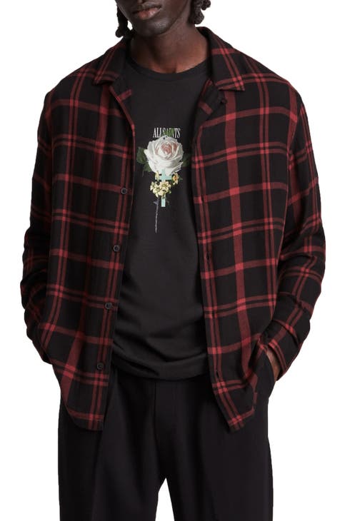 Men's Black Flannel Shirts | Nordstrom
