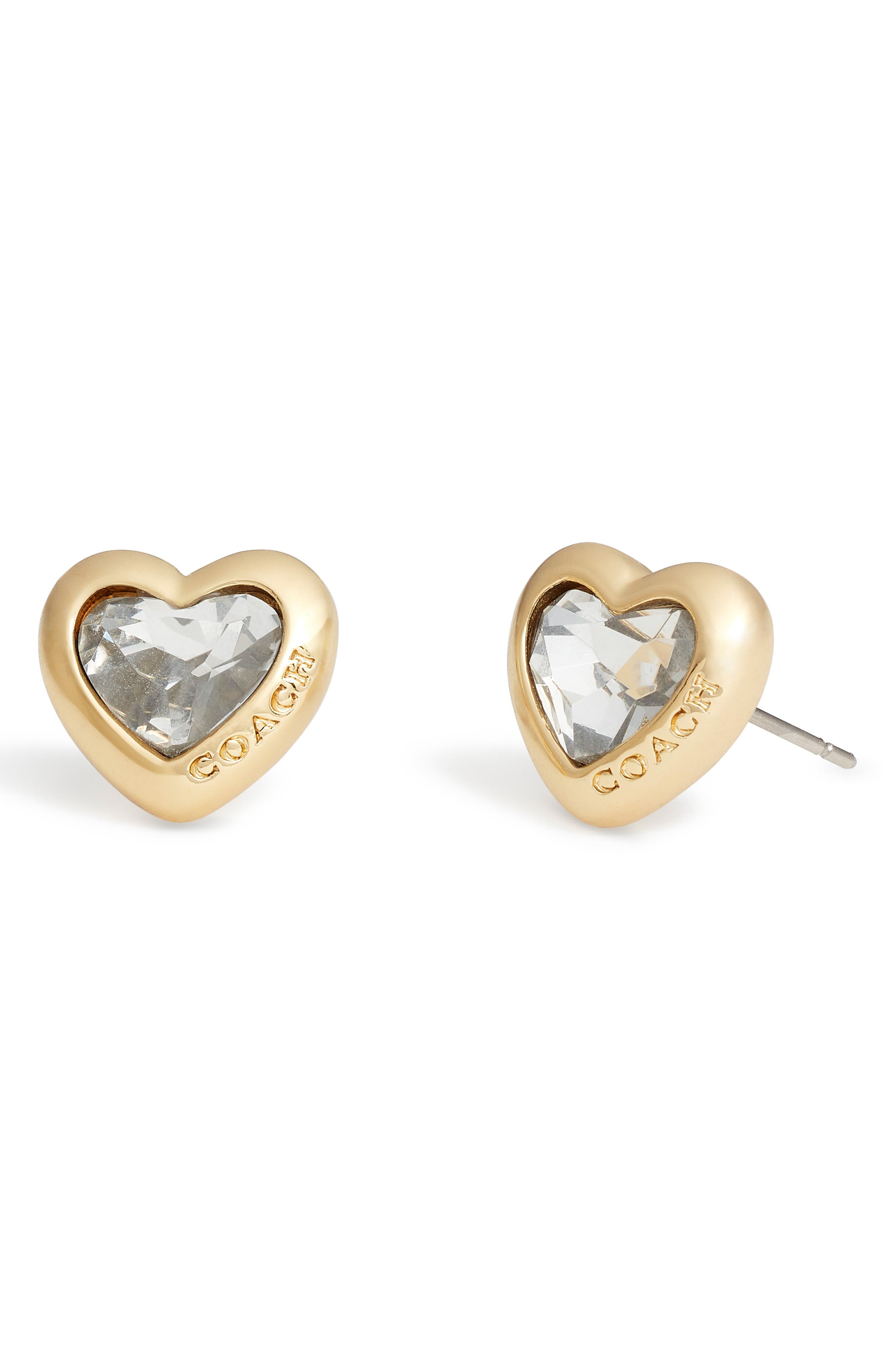 COACH Heart Stud Earrings | Nordstrom