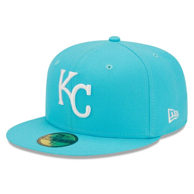New Era Blue Kansas City Royals Vice Highlighter Logo 59fifty Fitted ...