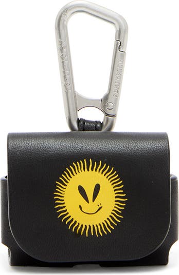 AllSaints Sun Smirk Leather AirPod Case | Nordstrom