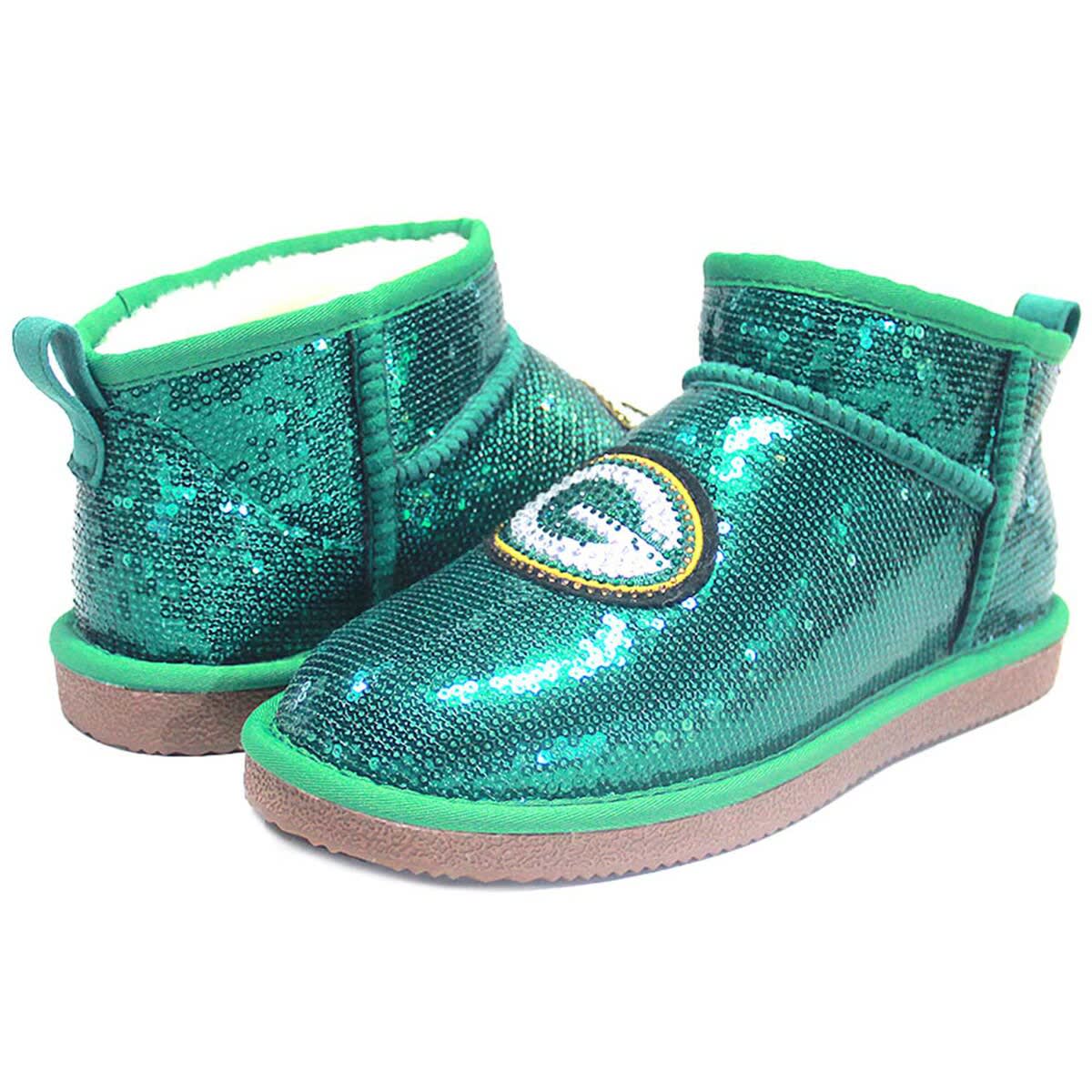 CUCE Women's Cuce Green Green Bay Packers Sequin Ankle Boots | Nordstrom