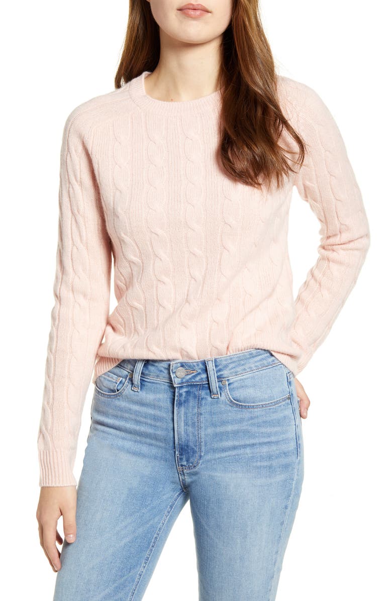 1901 Cashmere Cable Sweater (Regular & Petite) | Nordstrom 1901 Cashmere Cable Sweater (Regular & Petite) | Nordstrom