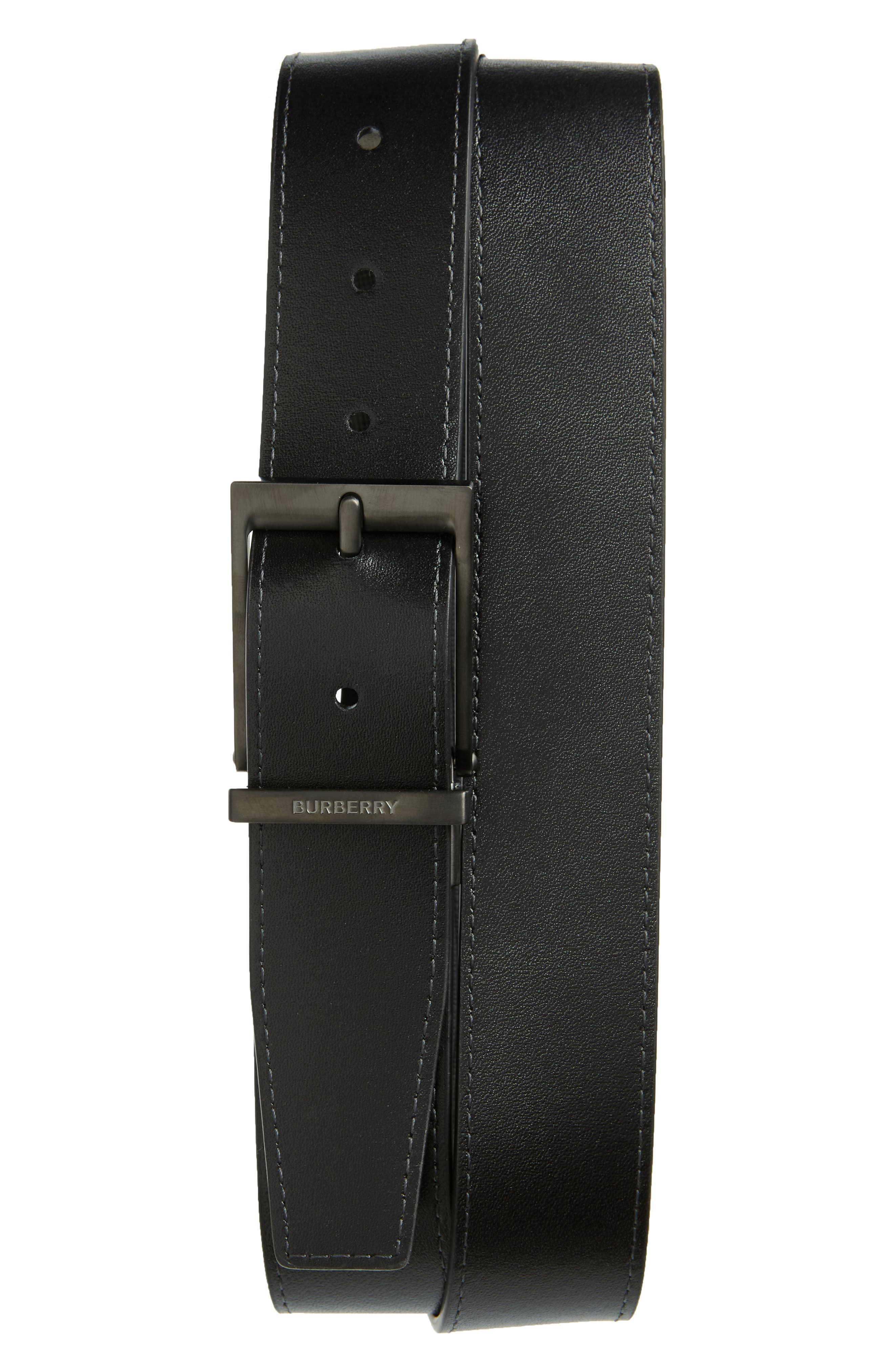 Burberry Louis Reversible Check Belt | Nordstrom