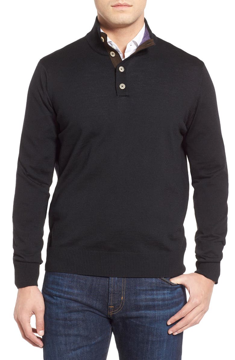 Thomas Dean Merino Wool Sweater Nordstrom