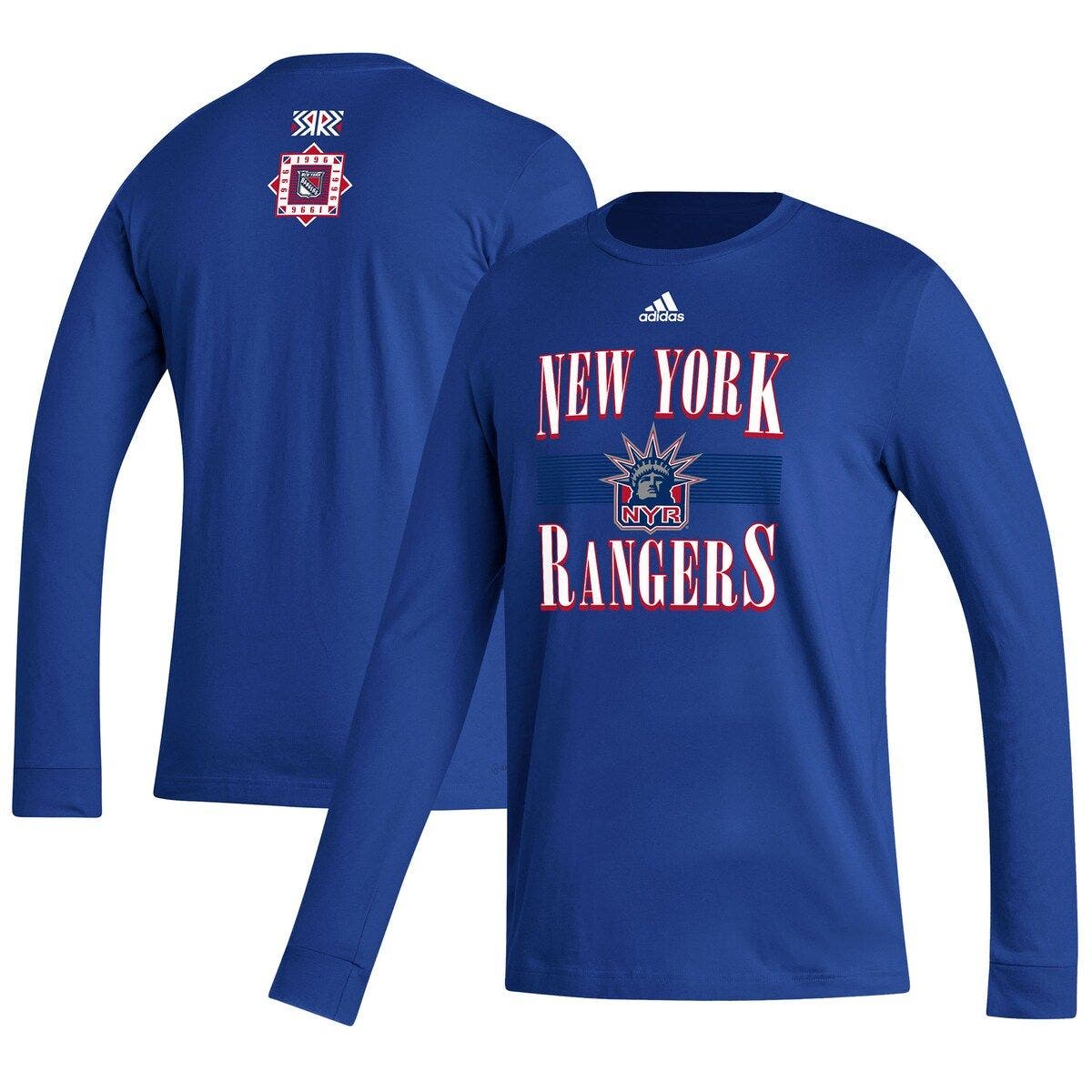 adidas Men's adidas Royal New York Rangers Reverse Retro 2.0 Fresh ...