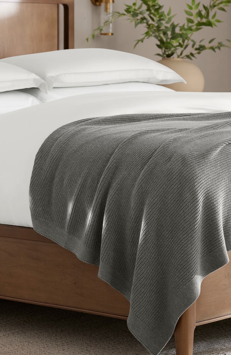 Boll & Branch Organic Cotton Shaker Stitch Throw Blanket | Nordstrom