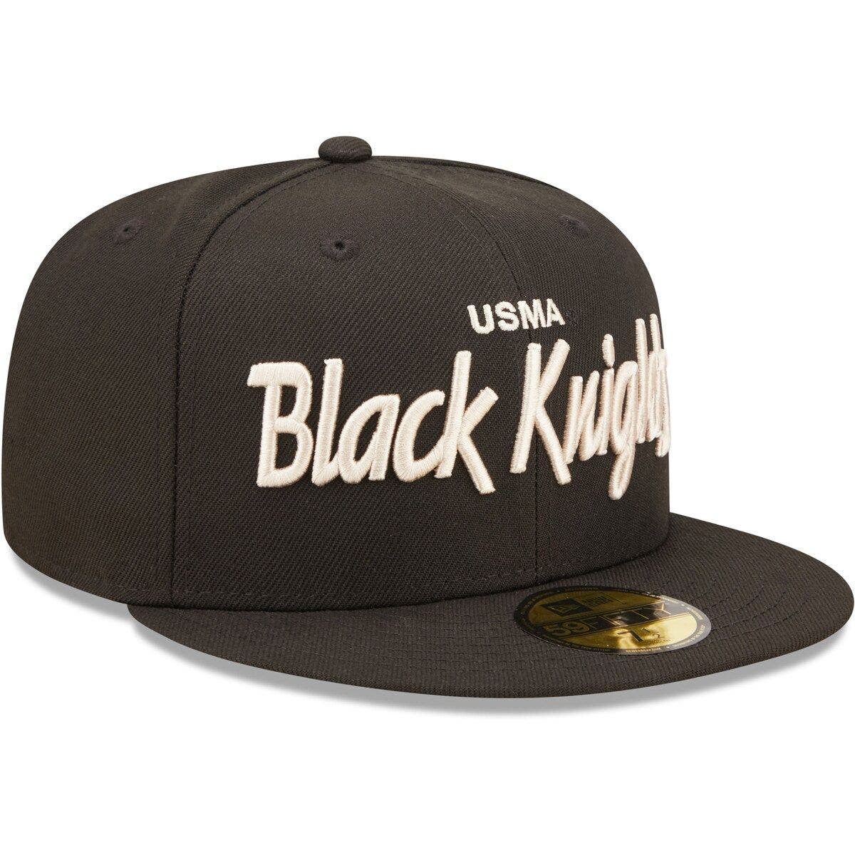New Era Men's New Era Black Army Black Knights Script Original 59FIFTY ...