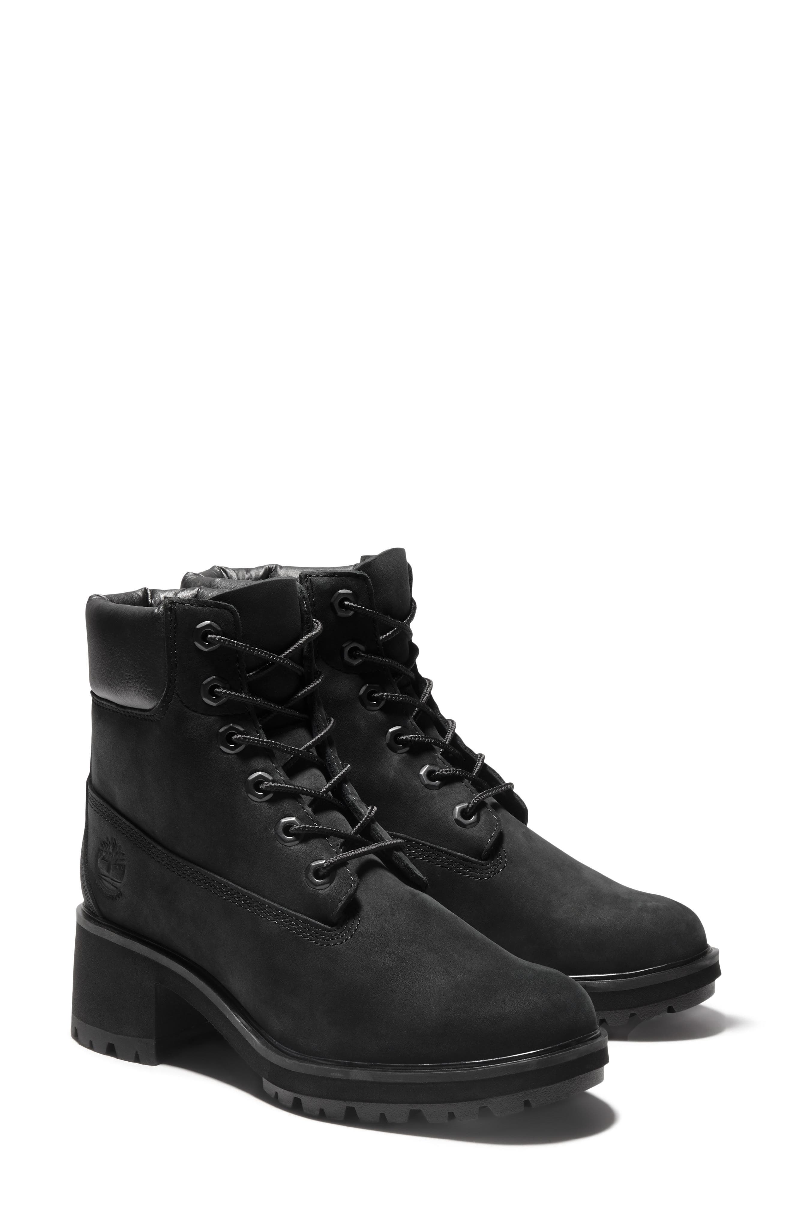 Timberland Kinsley 6-Inch Waterproof Boot in Black Nubuck Leather ...