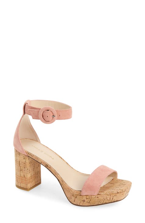 Pink Block-Heel Sandals for Women | Nordstrom