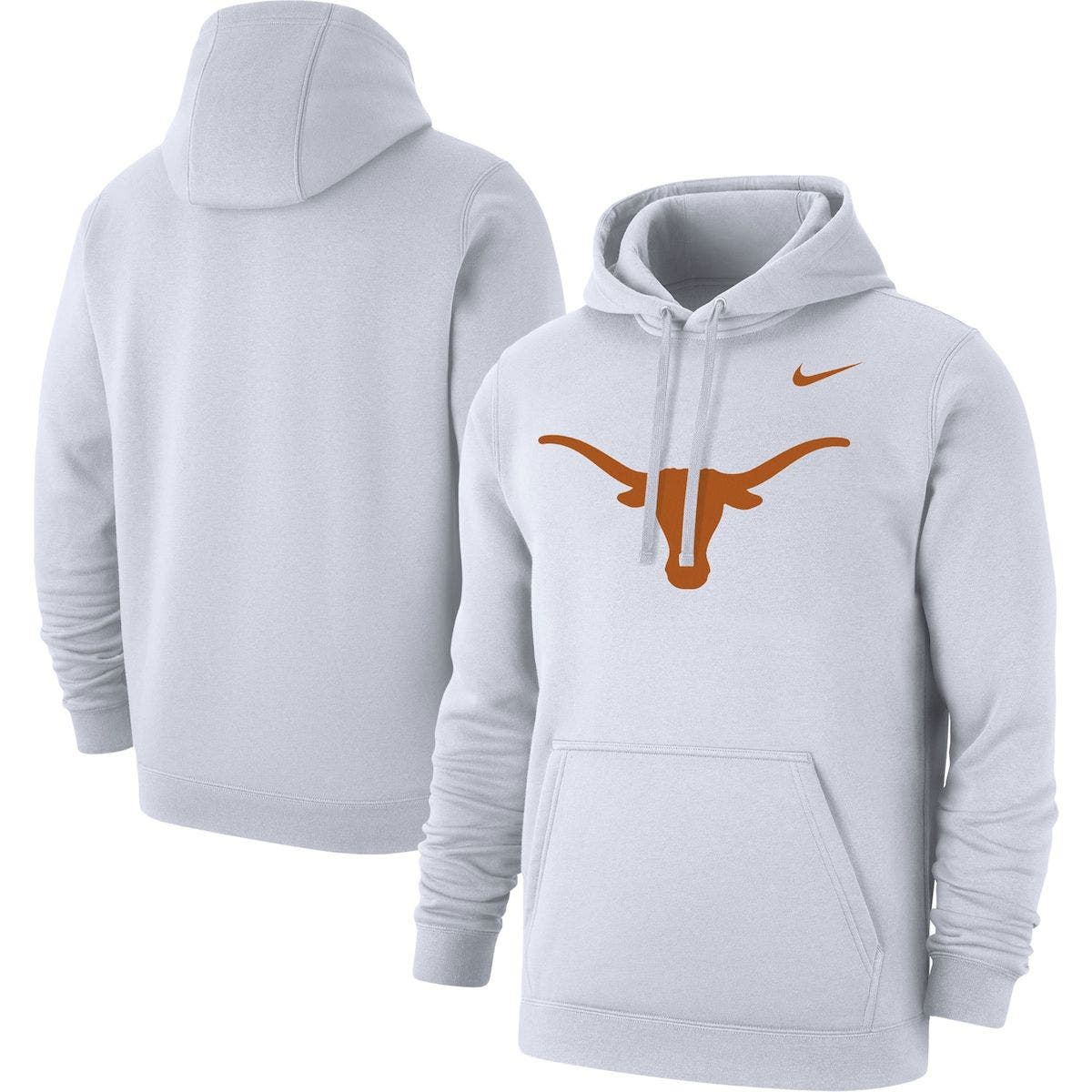 Nike Men's Nike White Texas Longhorns Logo Club Pullover Hoodie | Nordstrom