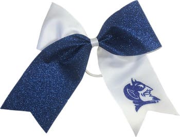 USA LICENSED BOWS Duke Blue Devils Jumbo Glitter Bow with Ponytail ...