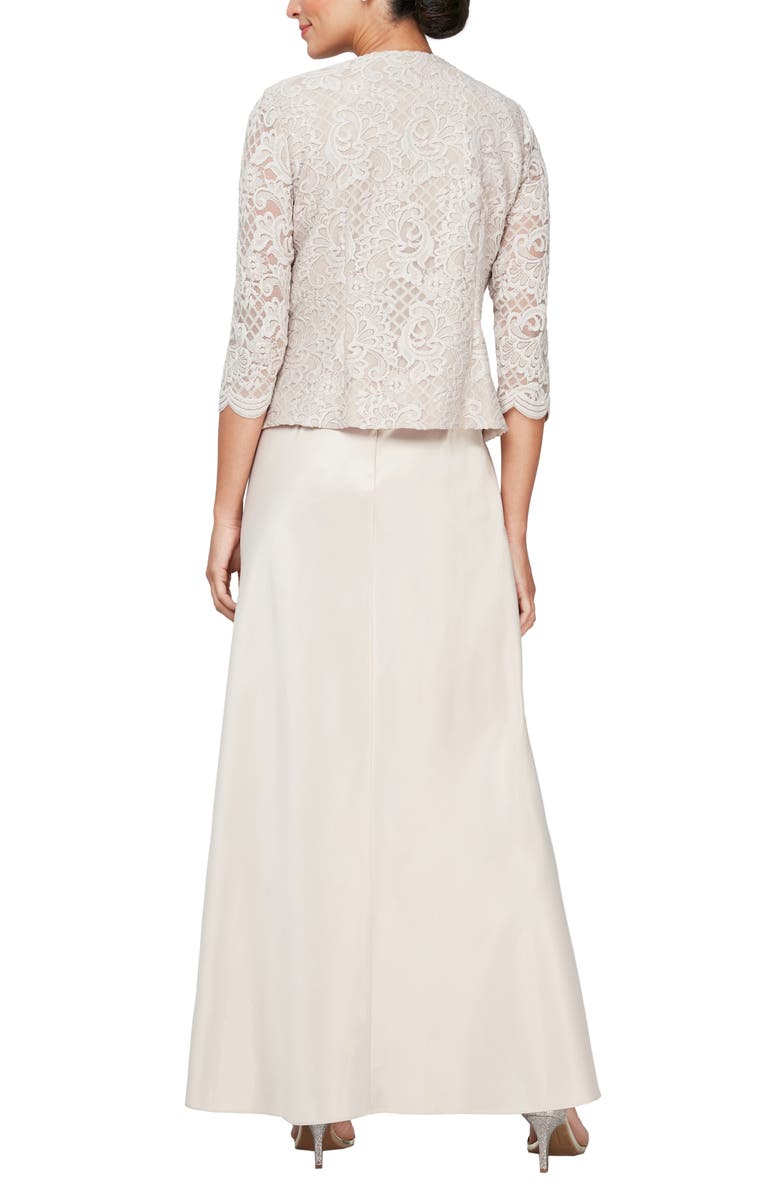 Alex Evenings Embroidered Lace Mock Two Piece Gown With Jacket Nordstrom