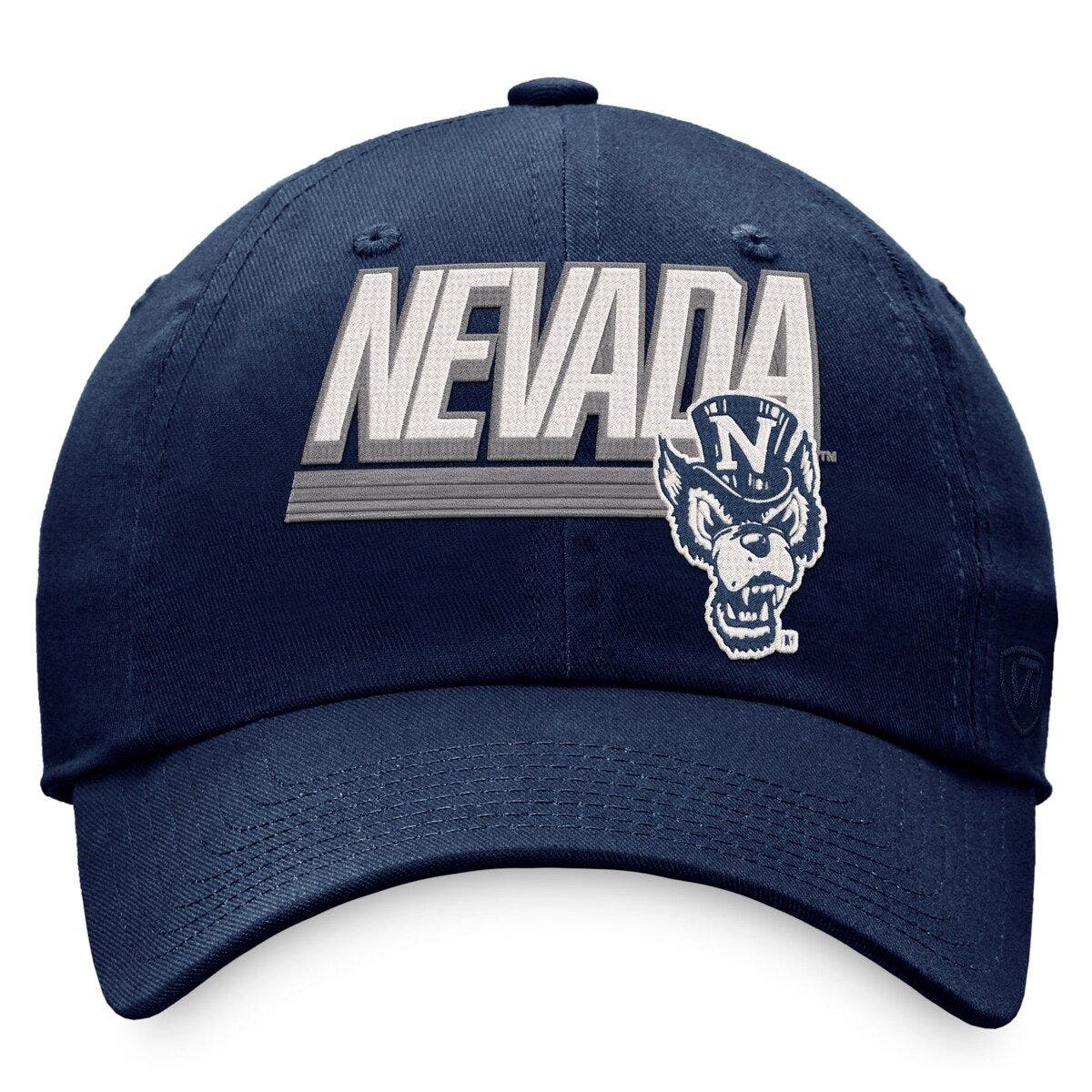 TOP OF THE WORLD Men's Top of the World Navy Nevada Wolf Pack Slice ...