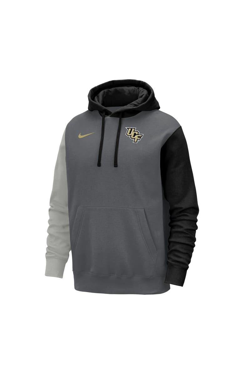 Nike Men's Nike Graphite UCF Knights Color Block Club Fleece Pullover ...
