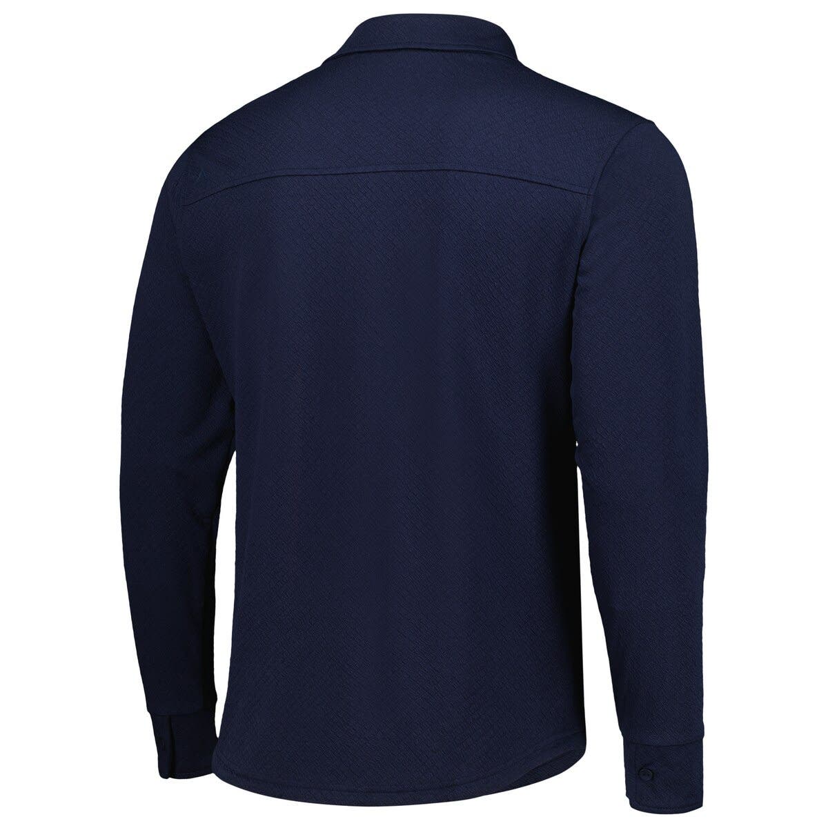 ANTIGUA Men's Antigua Navy USMNT Streamer Diamond Button-Up Shacket ...